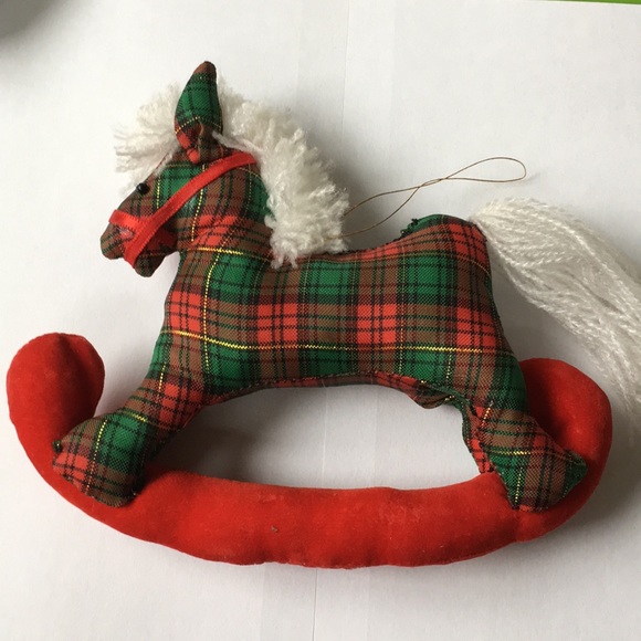 Vintage | Holiday | Rocking Horse Pony Plaid Vintage 97s 1980s Era ...